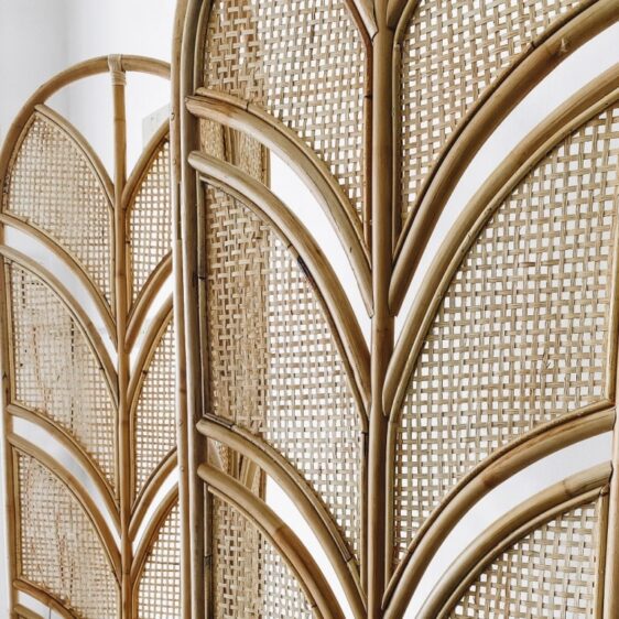 Angela 3 Panel Rattan Partition – Booming Plus